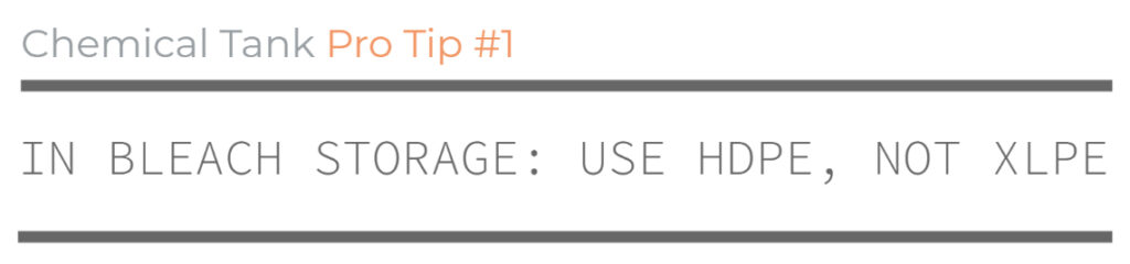 Proper Sodium Hypochlorite Storage in Polyethylene Tanks