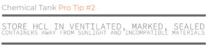 Proper Hydrochloric Acid Storage in Polyethylene Tanks