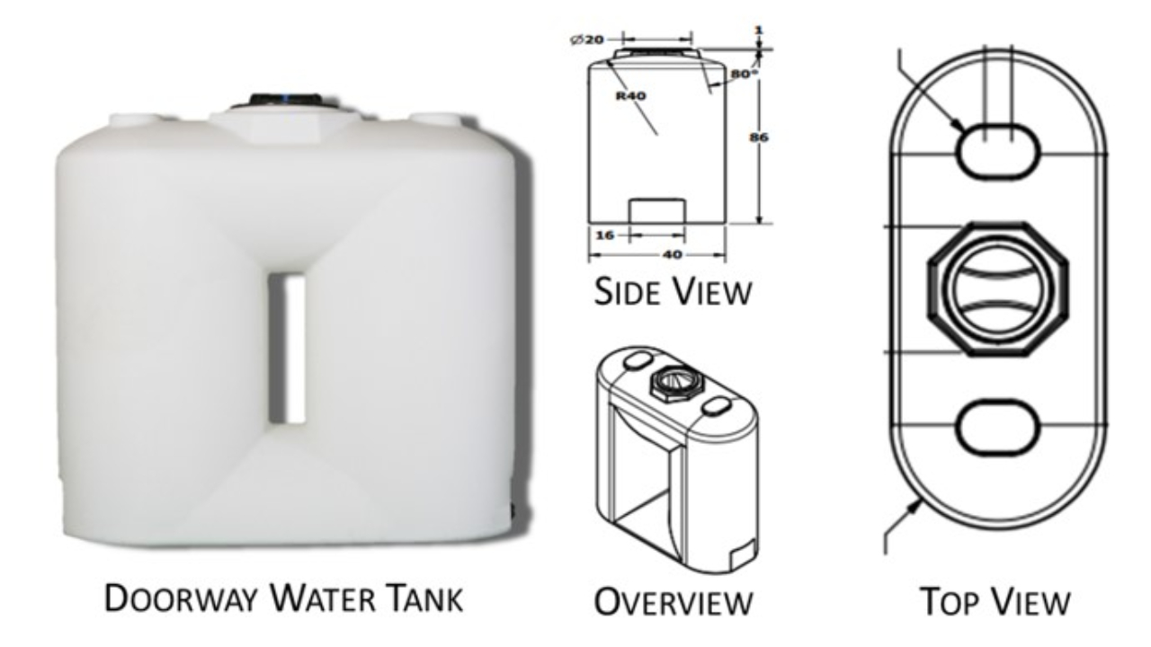 Poly Tanks | What is a Doorway or Slimline Water Tank