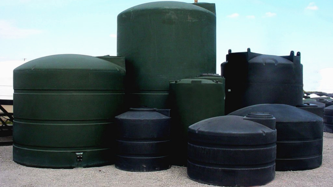 Water Tank Specification Tables