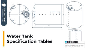 Water Tank Specification Tables