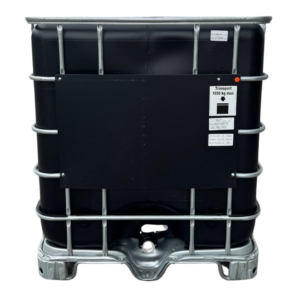 275 Gallon Black IBC Tote Portable Tank | NTO R275B