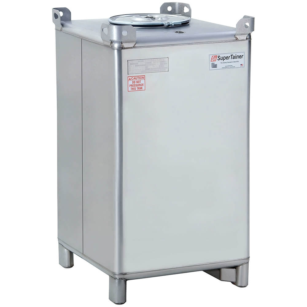 550 Gallon 304 Stainless Steel Supertainer IBC Tote Tank | Snyder ...