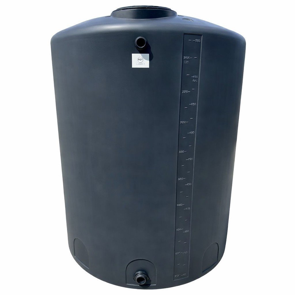 1000 Gallon Black Vertical Water Tank | NTO VT1000-64BW