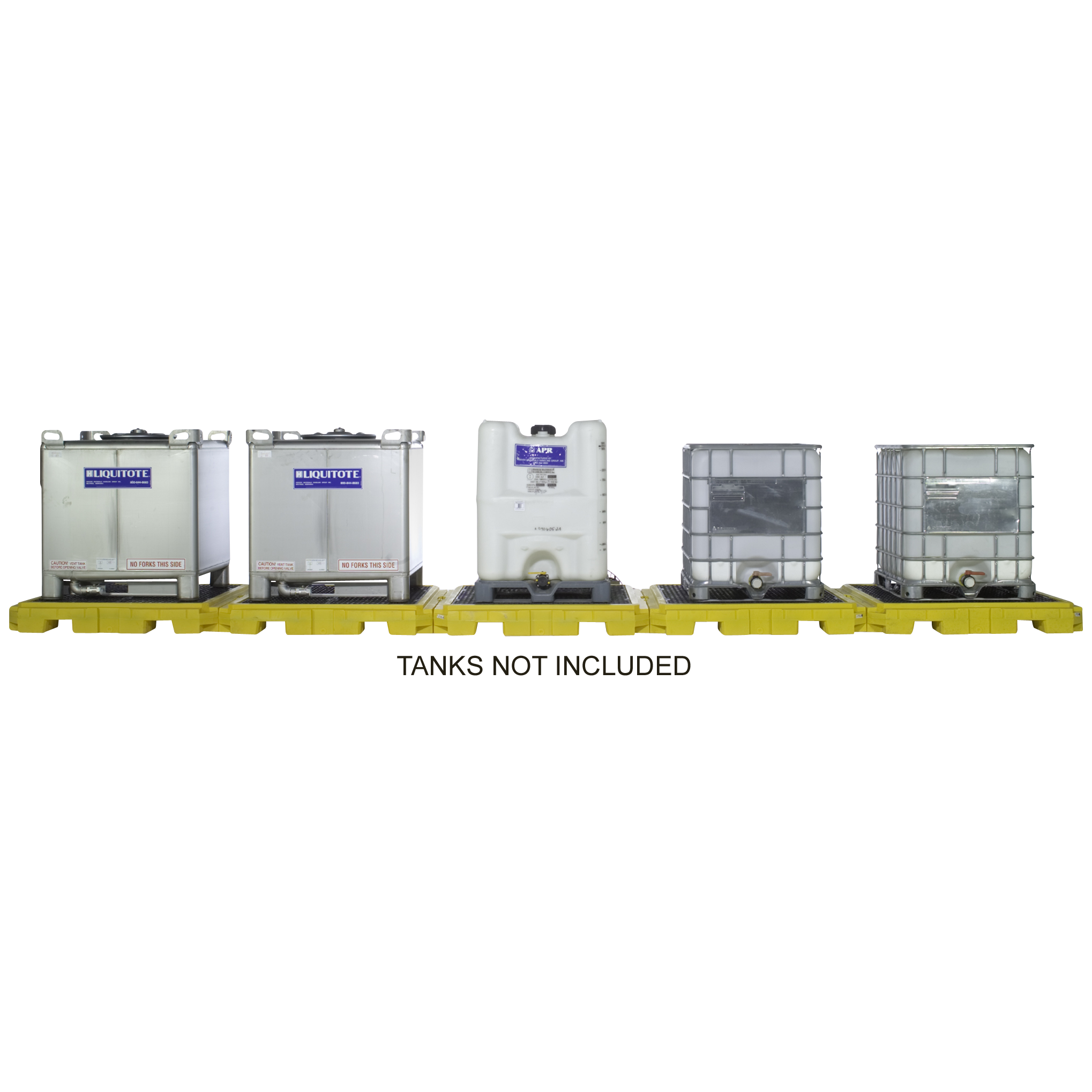1128 UltraTech | 5-Tank Modular IBC Spill Pallet