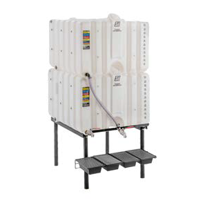 120 Gallon Dual Stackable Cubetainer Tanks & Gravity Feed System ...