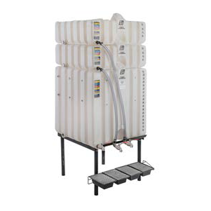 60, 60, & 180 Gallon Tri Stackable Cubetainer Tanks & Gravity Feed ...