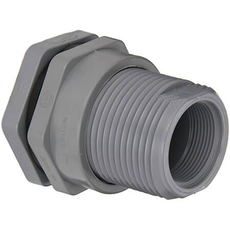 6" CPVC F-NPT Bulkhead Fitting EPDM | BFA2060TES