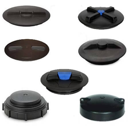 14" Vented Hinged Threaded Tank Lid | Snyder 34700557