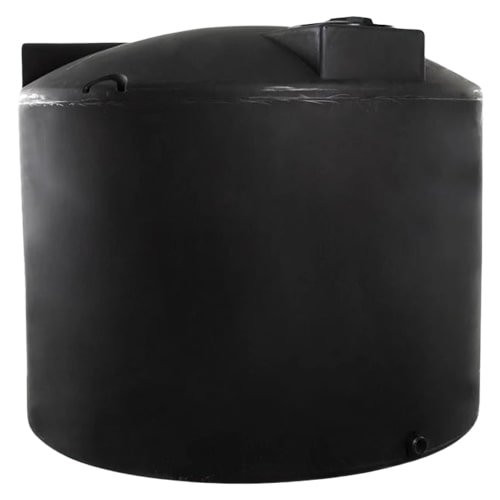 1500 Gallon Water Storage Tank - Black | Bushman WW-1500-GL-BLK