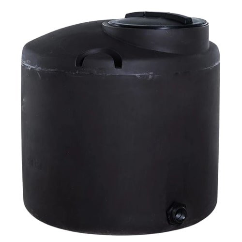 165 Gallon Water Storage Tank - Black | Bushman WW-165-GL-BLK