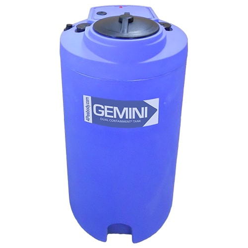 40 Gallon Double Wall Tank - Blue | Peabody 29436