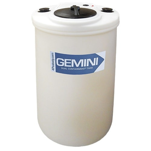 40 Gallon XLPE Flat Double Wall Tank - White | Peabody 30126