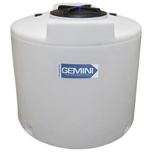 220 Gallon XLPE Heavy Duty Double Wall Tank - White | Peabody 30142