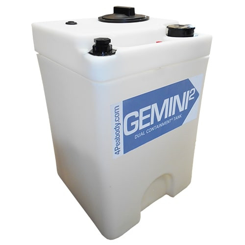 10 Gallon XLPE Heavy Duty Double Wall Tank - White | Peabody 30151