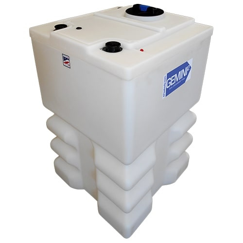 120 Gallon Heavy Duty Ribbed Double Wall Tank - White | Peabody 32976