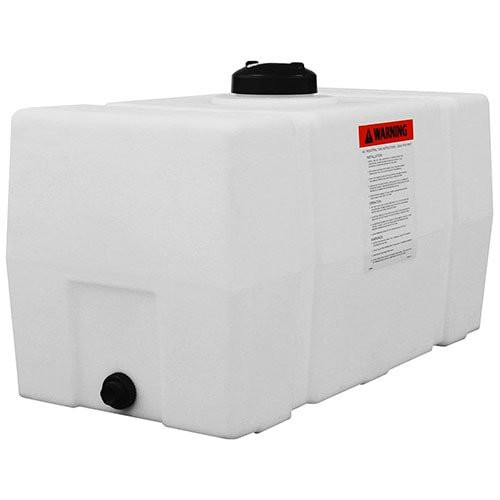 50 Gallon Flat Bottom White Utility Tank | RomoTech 82123919