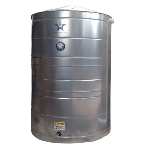 1000 Gallon Stainless Steel Rainwater Tank | Texas Metal Tanks RWT1000SS