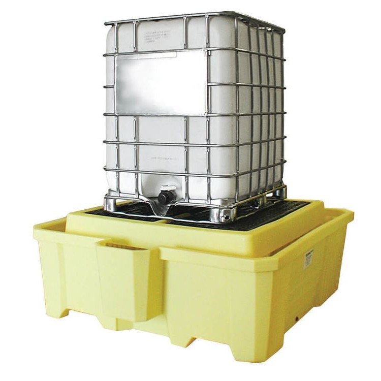 5469-YE-D ENPAC | IBC 2000i Tote Spill Containment Pallet, with Drain