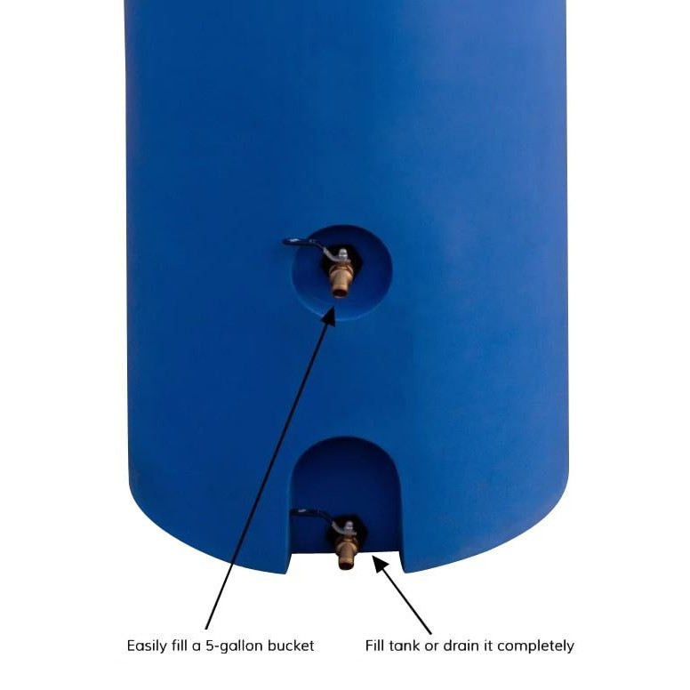 260 Gallon Blue Emergency Water Tank | Sure Water WW-260-GAL-ACC